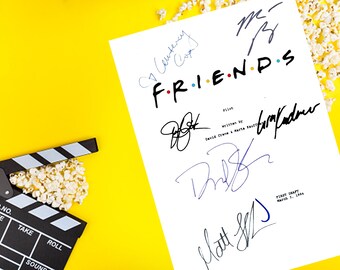 Signed Friends Script - Etsy