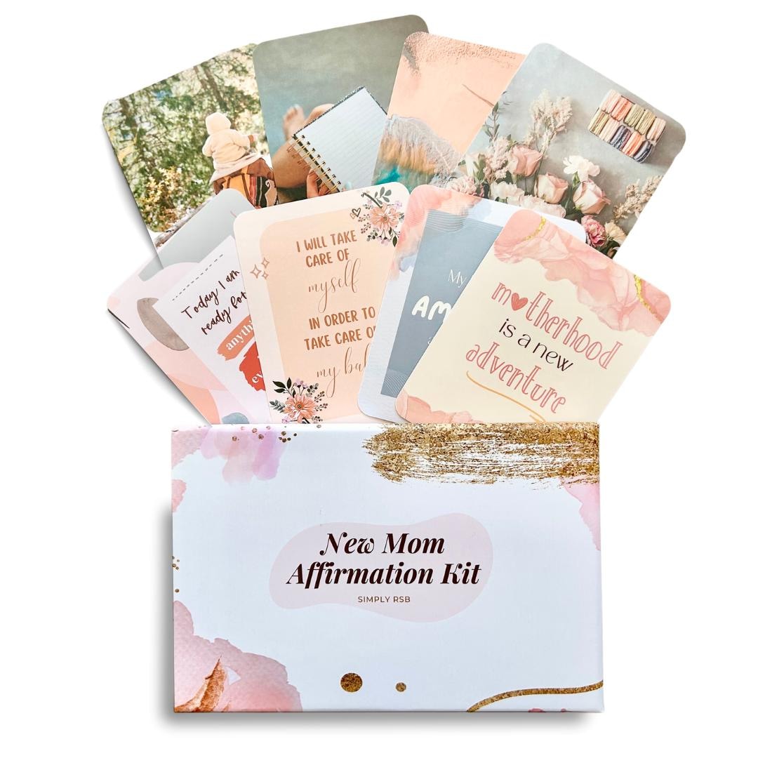 New Mom Affirmation Cards With 35 Affirmation Cards and 20 Picture ...