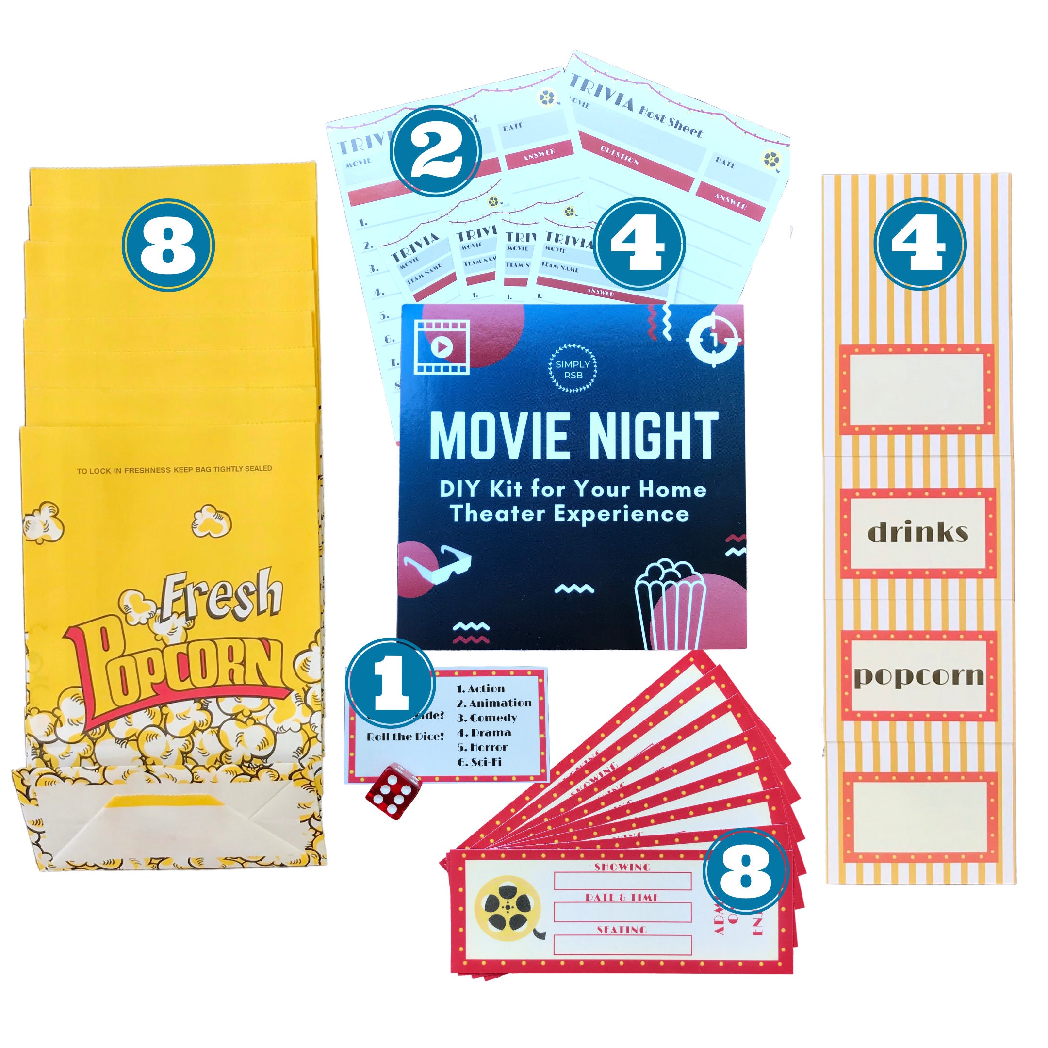 Movie Night Decorations Movie Night Ideas Family Activity | Etsy