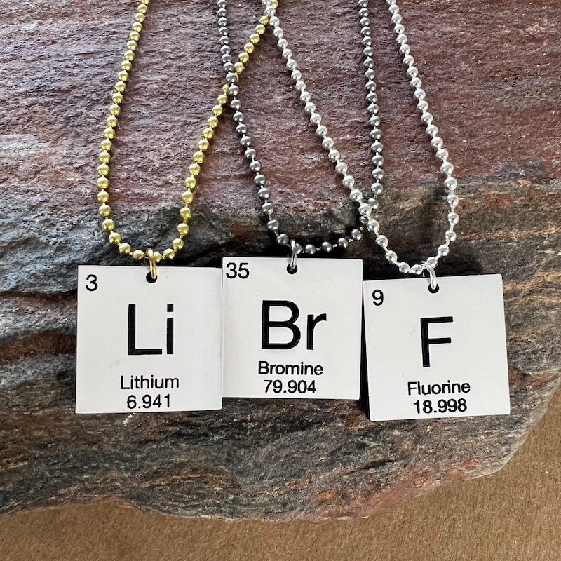 Periodic Element Jewelry - Etsy