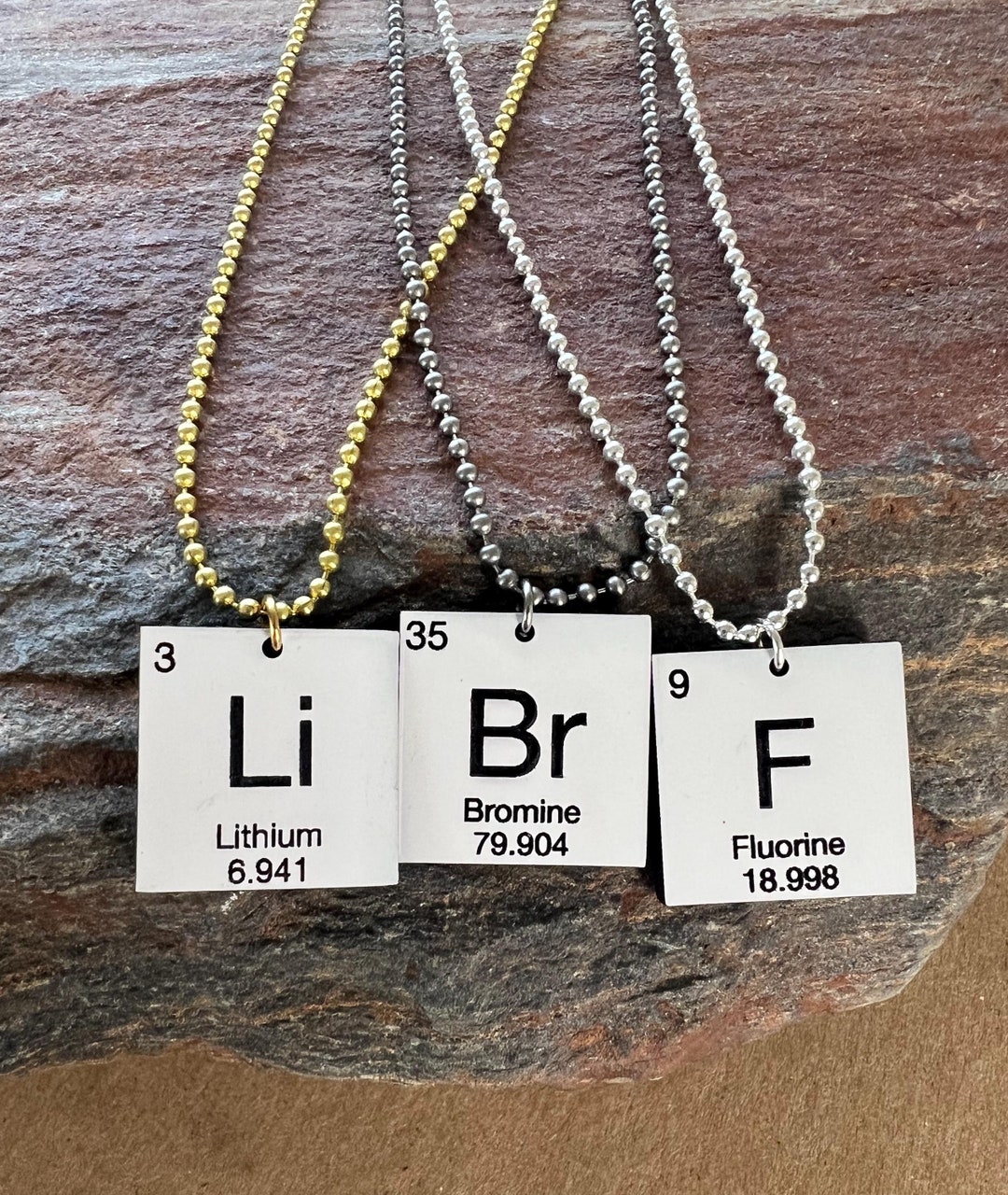 Periodic Table Element Pendants - Etsy