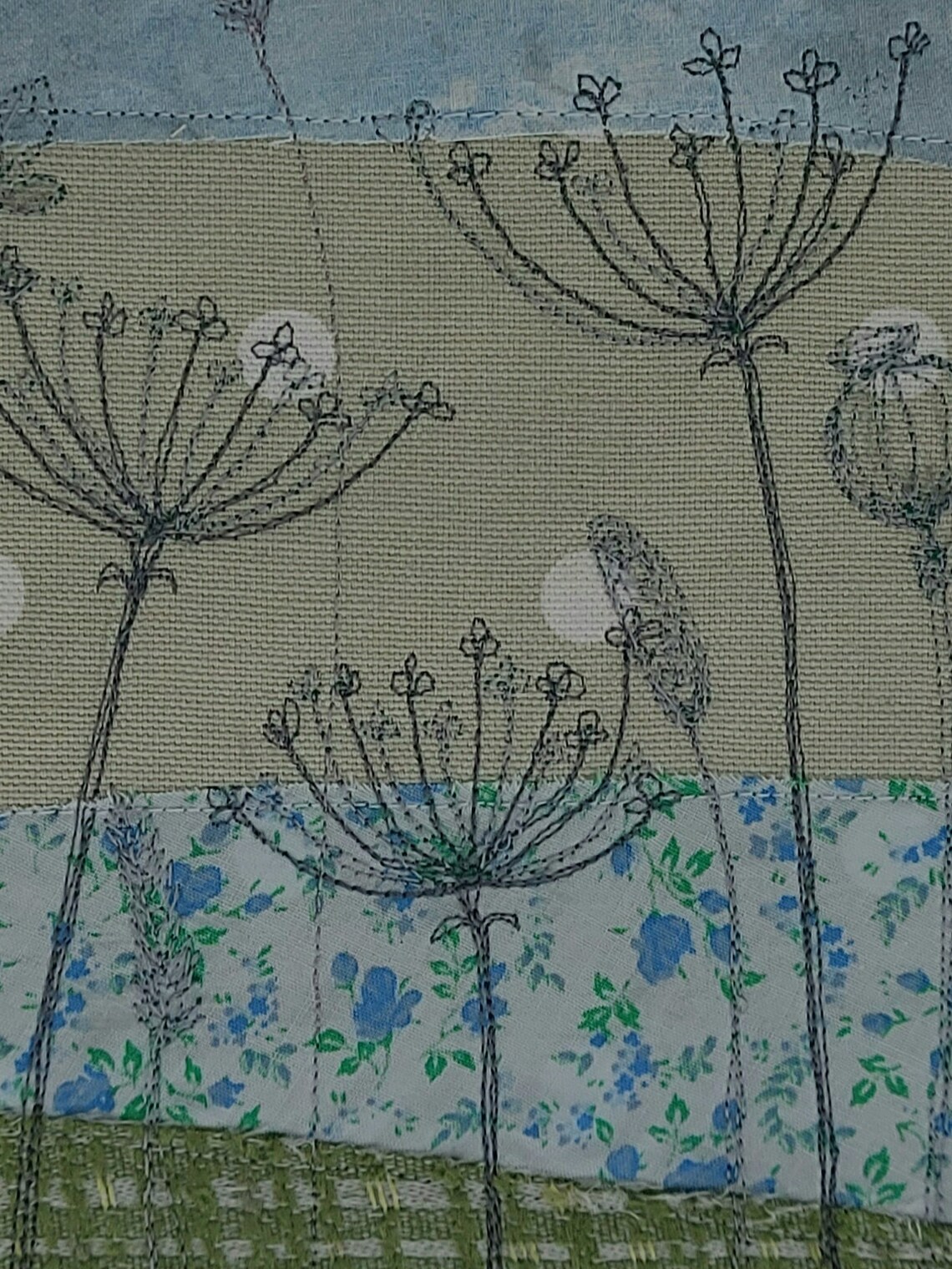 Beautiful, Original Cow Parsley Embroidered Picture - Etsy