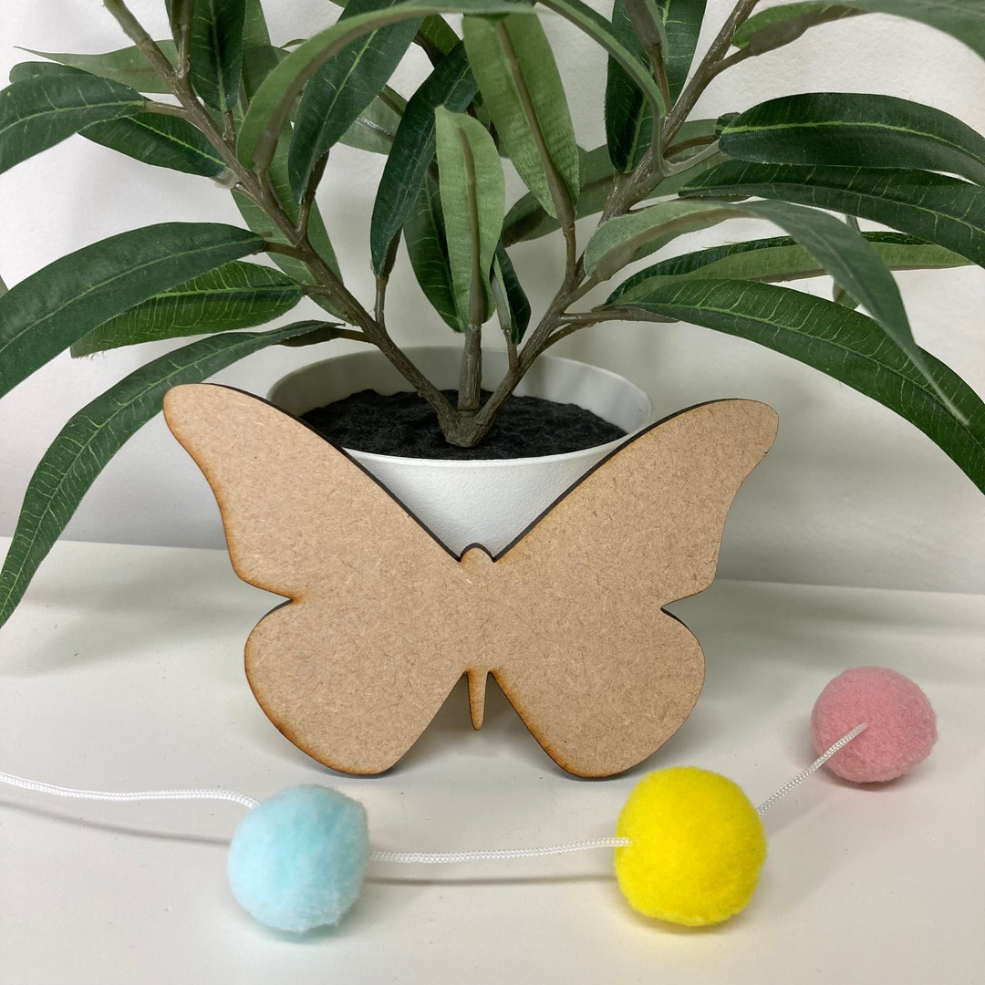 MDF Butterfly Shape 6mm - Multiple Sizes Available - MDF Craft Blank - Etsy