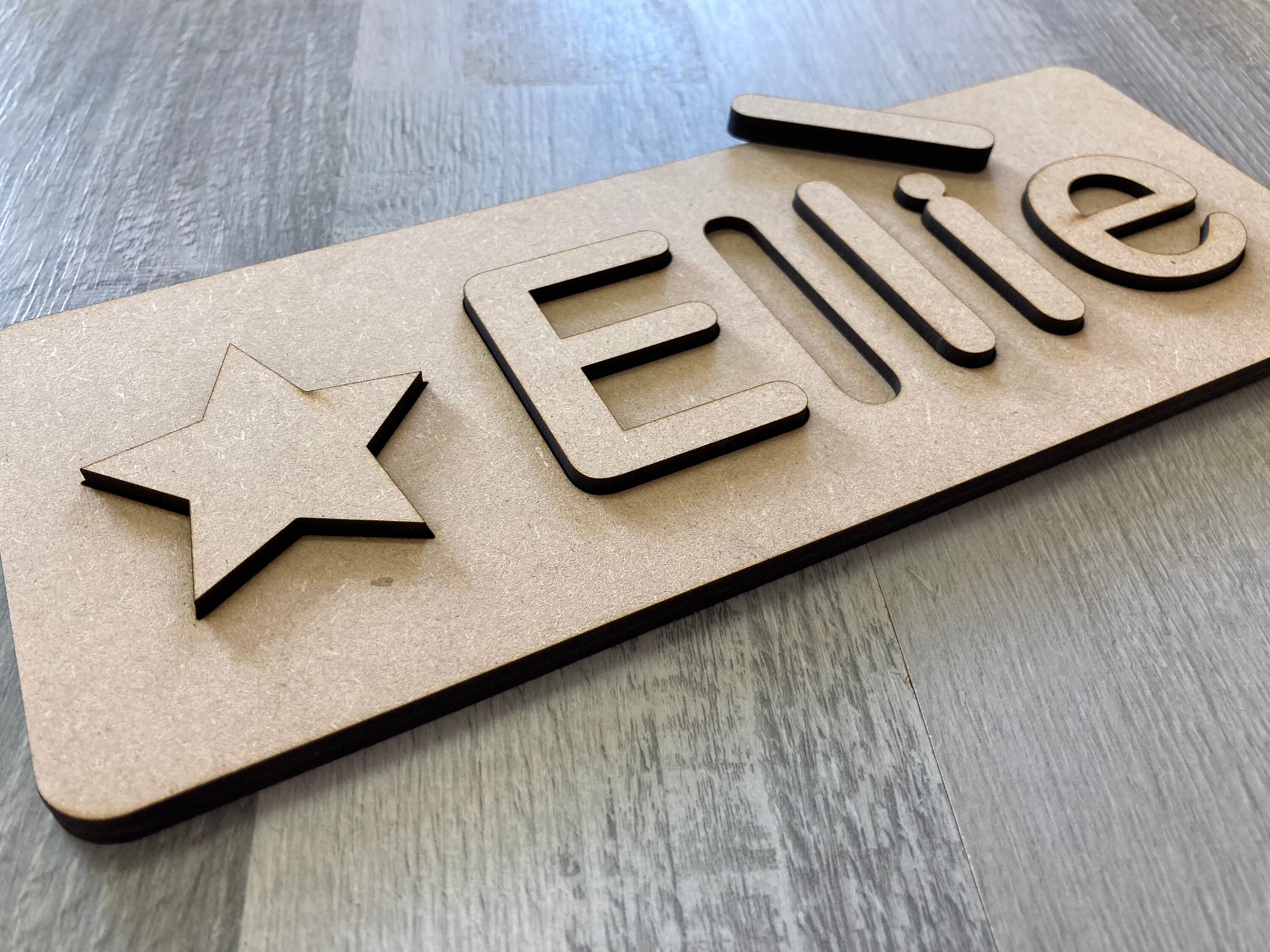 Any Name & Colour Personalised Wooden Name Jigsaw Painted - Etsy UK