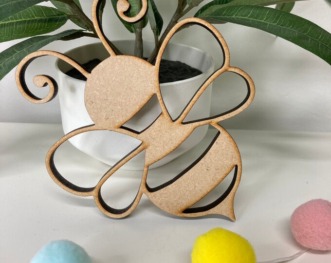 Wood Bee Hive With Bees, Bee Decor, Bee Tiered Tray, Spring Tiered Tray ...