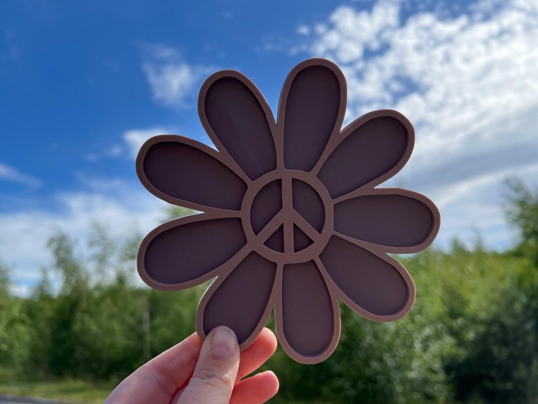 Daisy Peace Sign Acrylic Decor: Kids Room Character Sign - Etsy