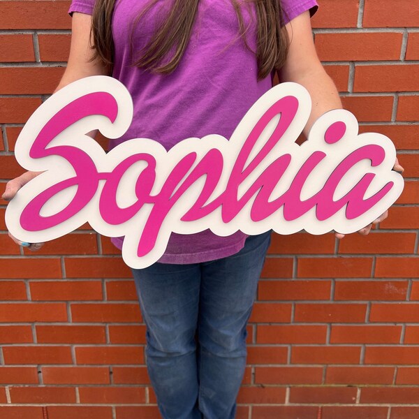 Barbie Font Signs - Etsy