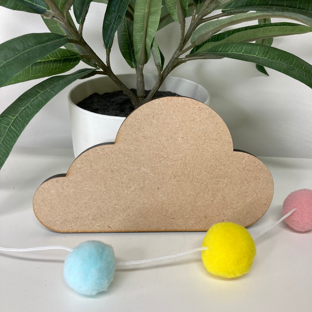 MDF Cloud Shape 6mm - Multiple Sizes Available - MDF Craft Blank - Etsy