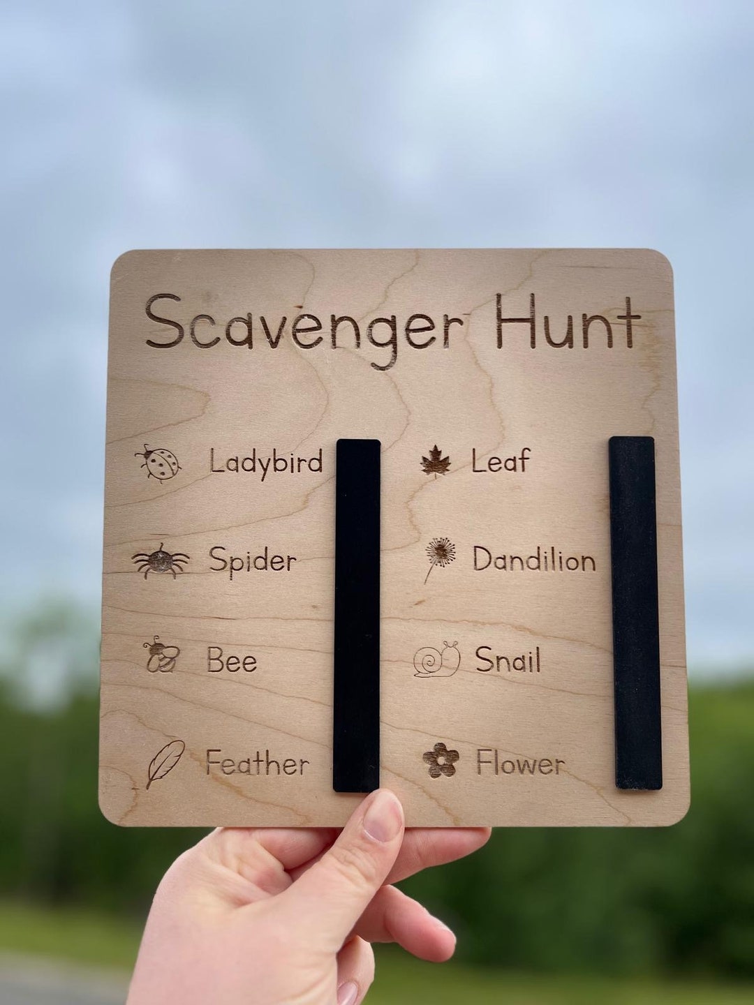 Scavenger Hunt Nature Finds - Check Box List Explore Find Kids Nature ...