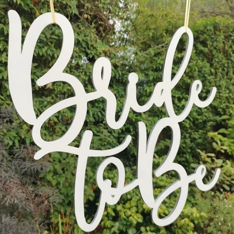 Bride to Be - Wooden MDF Sign - Painted/unpainted for Engagement ...