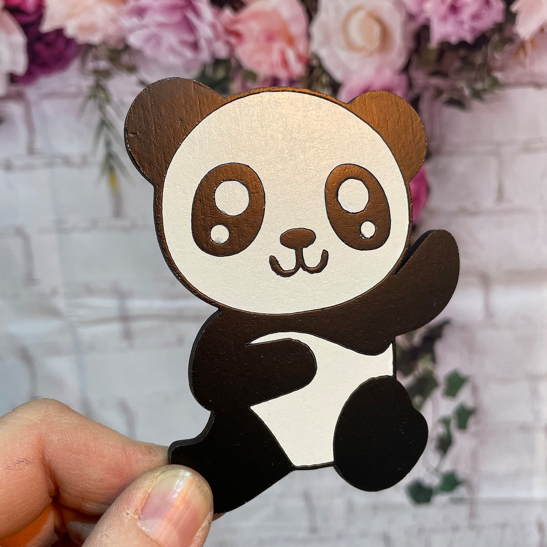 Painted Wooden Panda Shape - Toy Box Shapes, Painted Characters, Kids ...