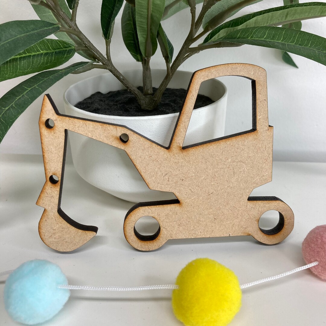 MDF Digger Shape 6mm - Multiple Sizes Available - MDF Craft Blank - Etsy