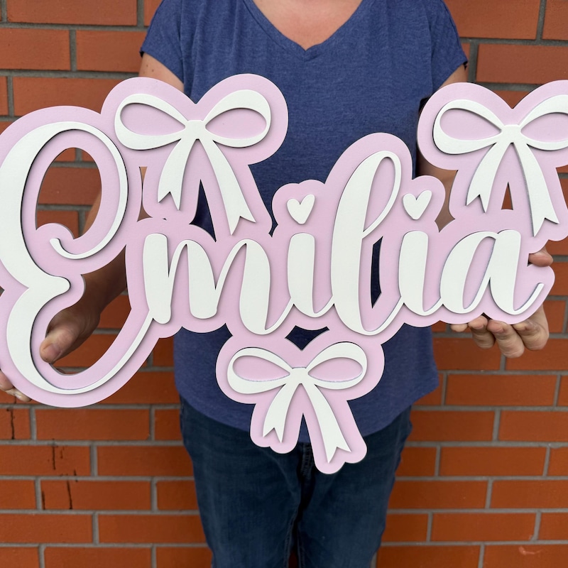 Wood Signs Bow - Etsy UK