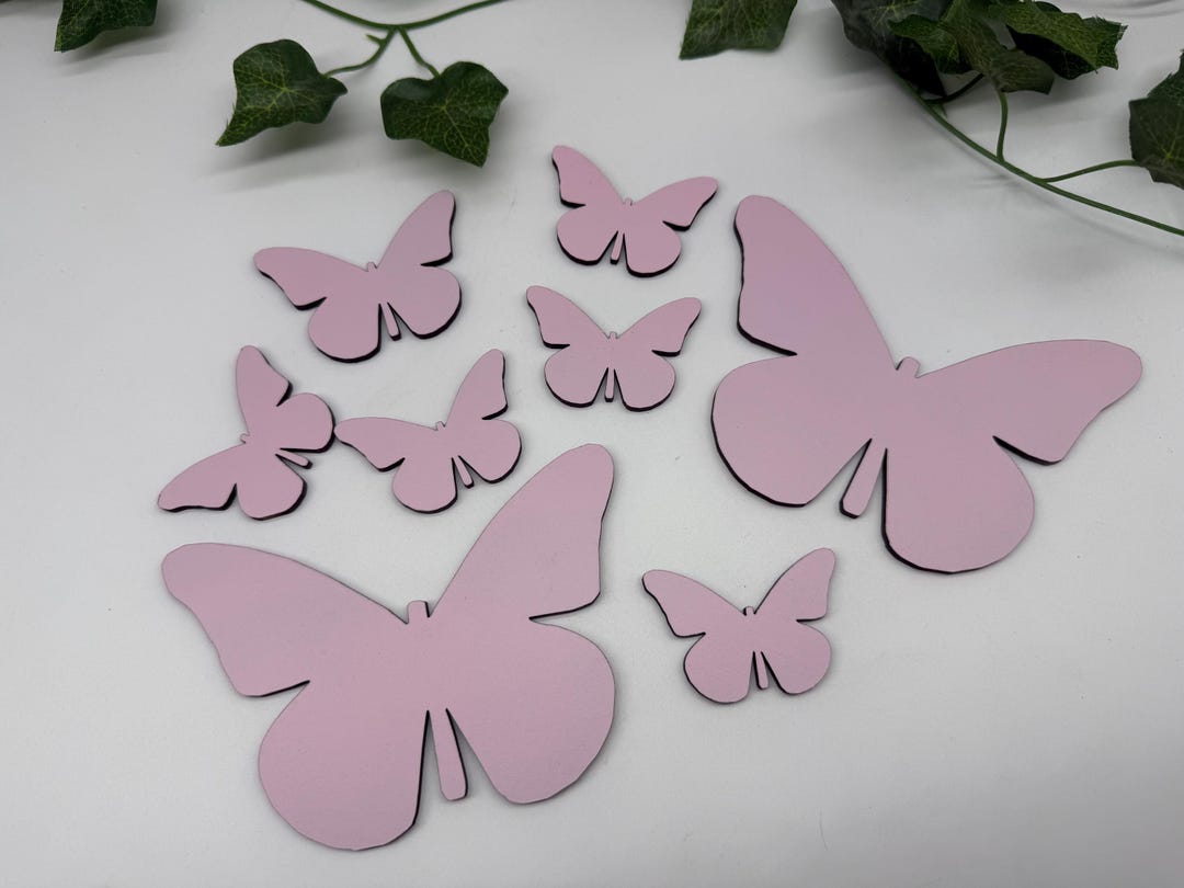 Painted MDF Wooden Butterflies - Embellishments for Toy Boxes and ...