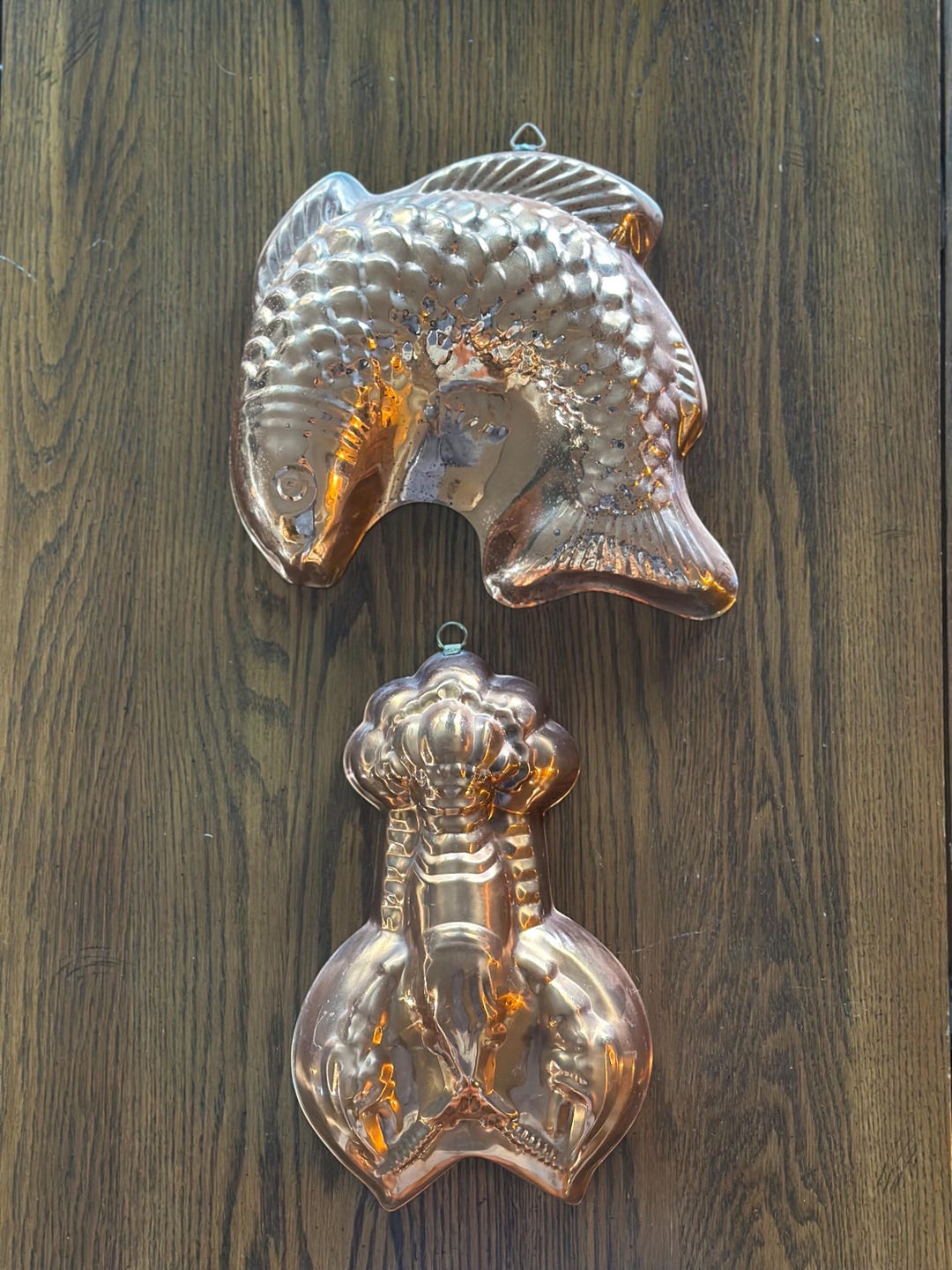 Vintage Copper Molds: Rustic Cottagecore Kitchen Wall Decor - Etsy