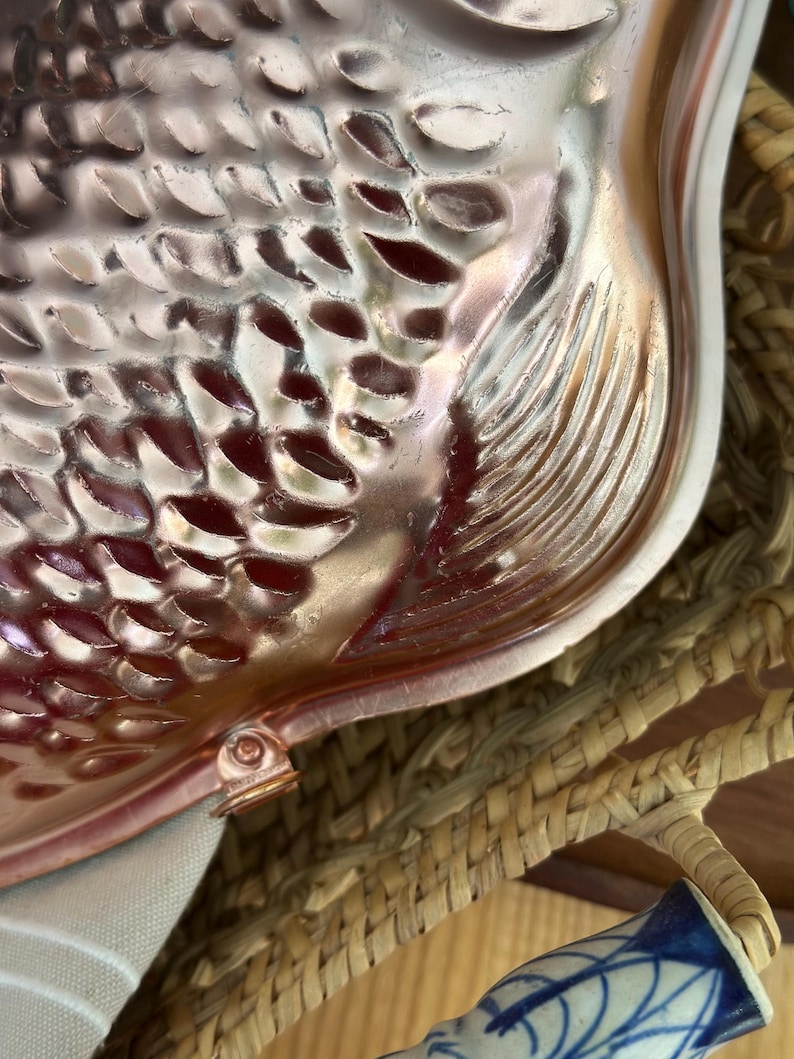 Vintage Fish Shaped Mold – Antique Copper Kitchen Decor, Unique Wall ...