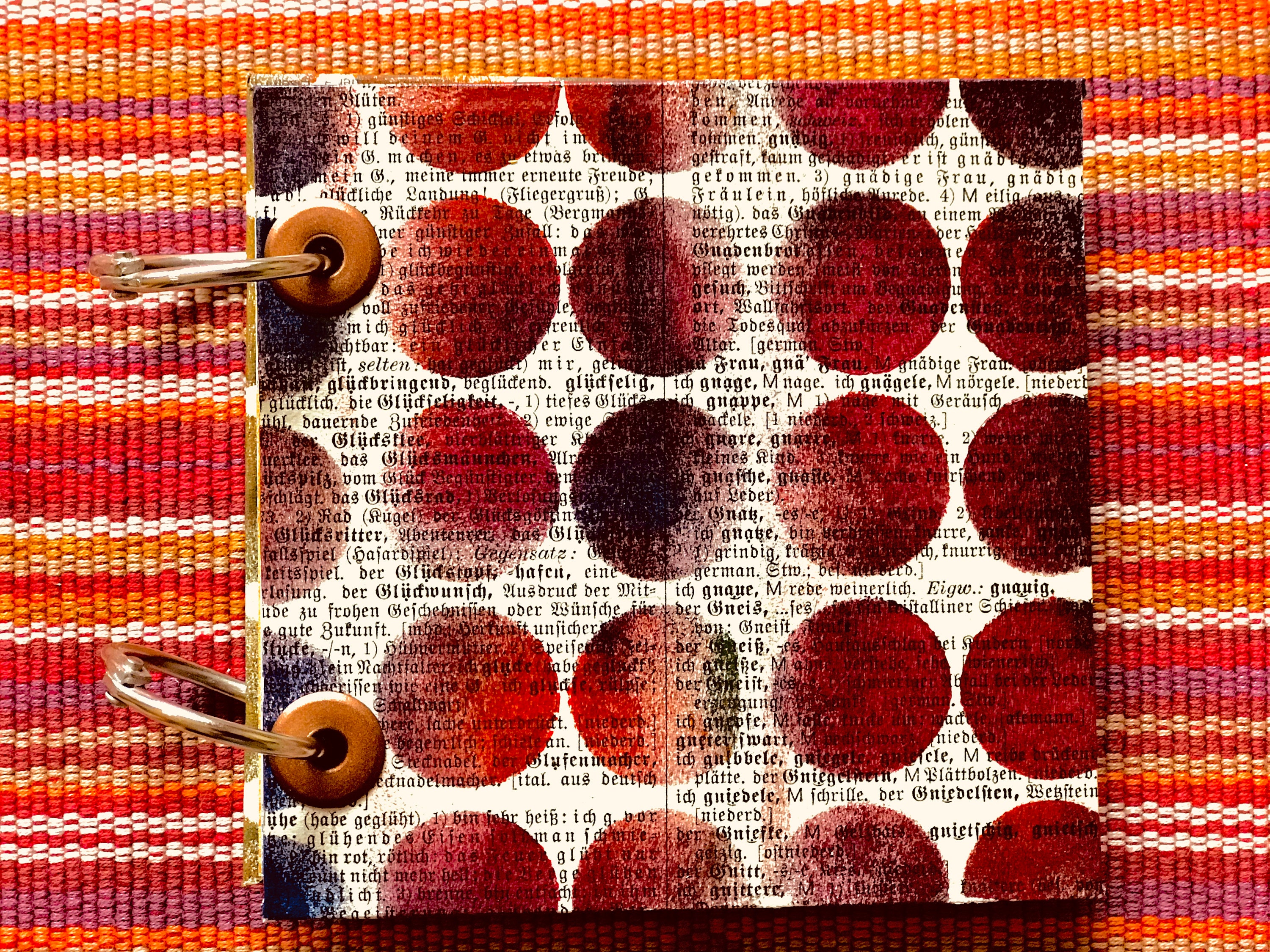 1 Mini Album With Colored Pages, Scrapbook, 10 X 10 Cm - Etsy