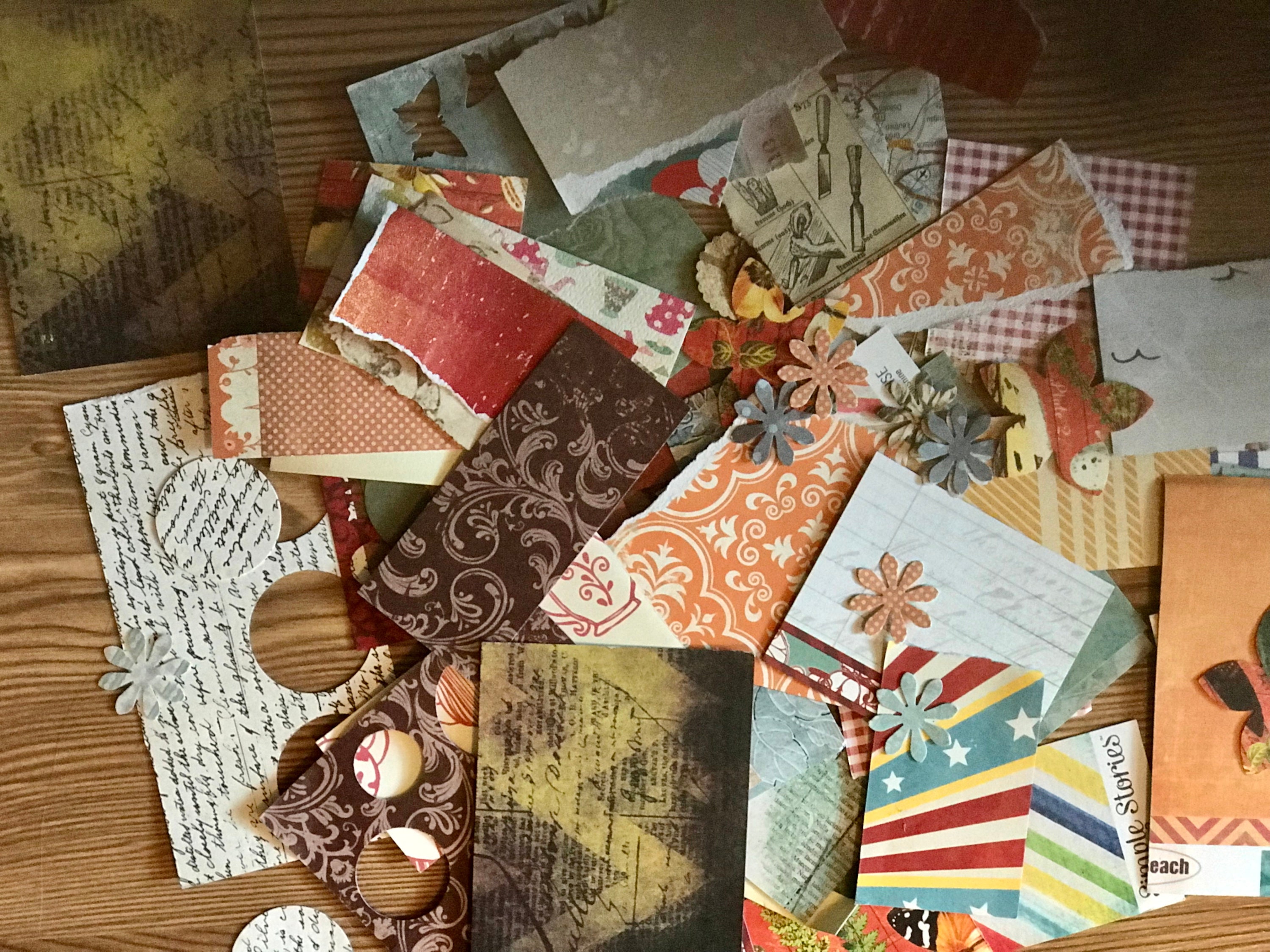 100 Pieces of Beautiful Paper Collage Paper Scraps of Paper - Etsy