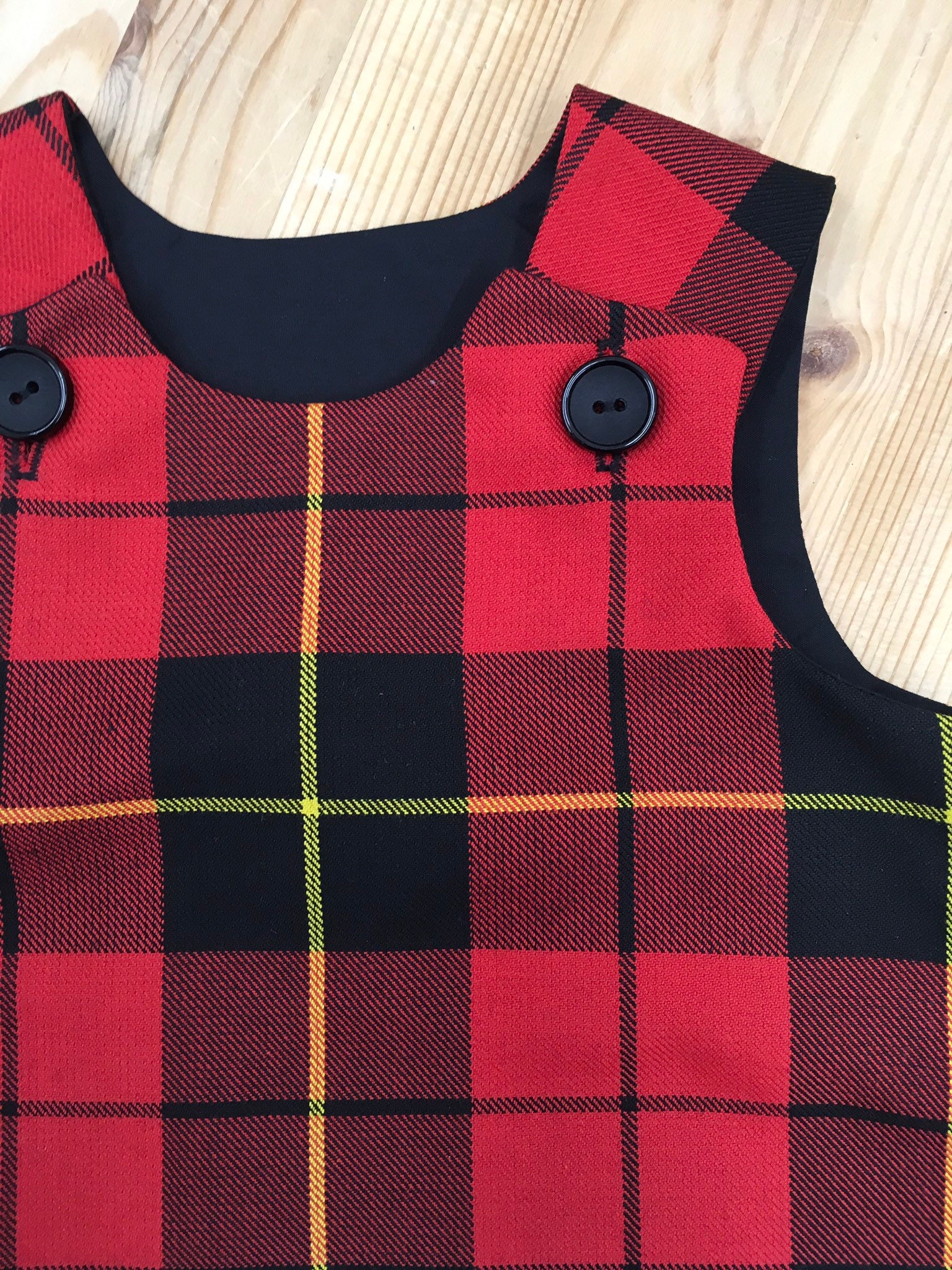 Wallace Tartan Pinafore Dress - Etsy