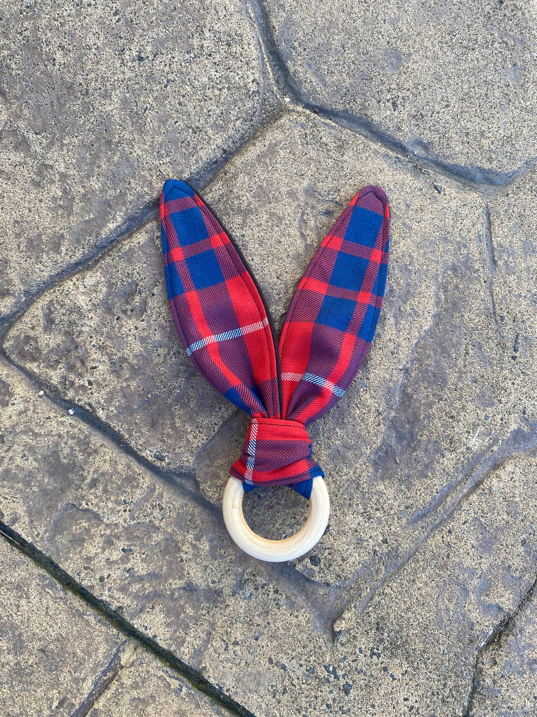Hamilton Tartan Bunny Ears Teether - Etsy