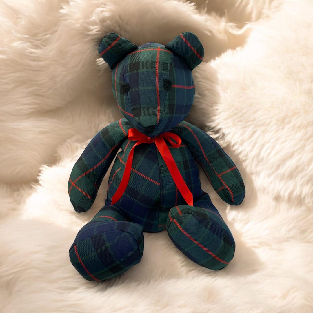 Gunn Tartan Teddy Bear 18” - Etsy