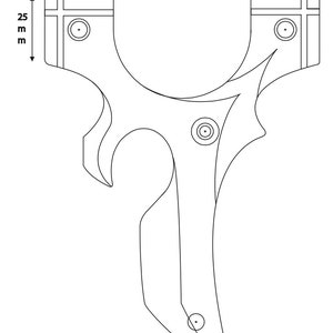 Slingshot Handle Designs Plans Templates Cad Vector Files for Lasercut ...