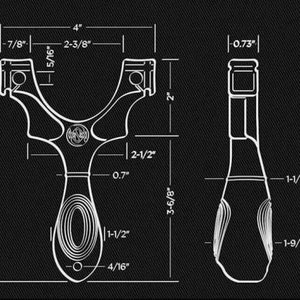 Slingshot Handle Designs Plans Templates Cad Vector Files for Lasercut ...