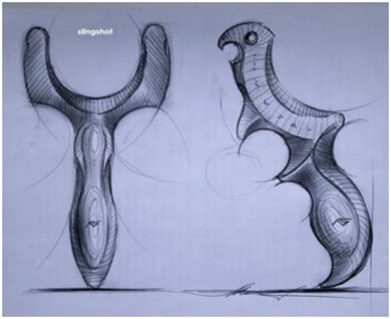 Slingshot Handle Designs Plans Templates Cad Vector Files for Lasercut ...