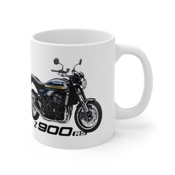 Kawasaki Z900 RS Candytone Blue Motorcycle Ceramic Coffee Mug - Etsy