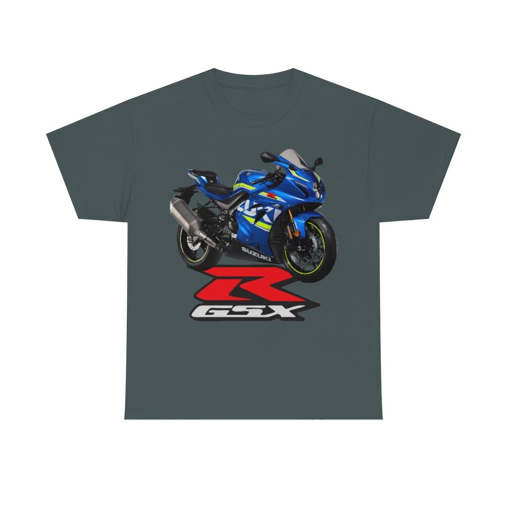 Suzuki GSX-R Unisex Heavy Cotton Motorcycle T Shirt, Printed ...