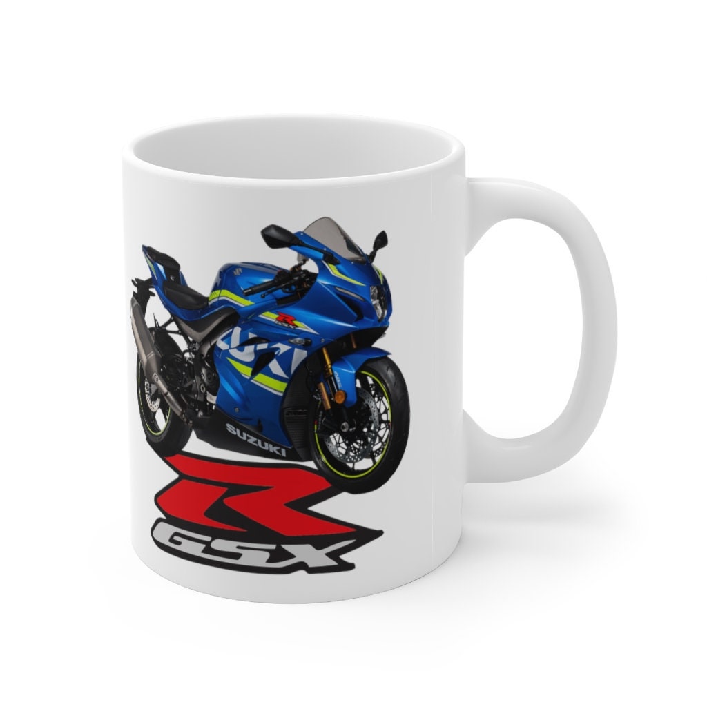 Suzuki GSX-R Motorcycle Ceramic Coffee Mug 11oz, Printed in USA - Etsy