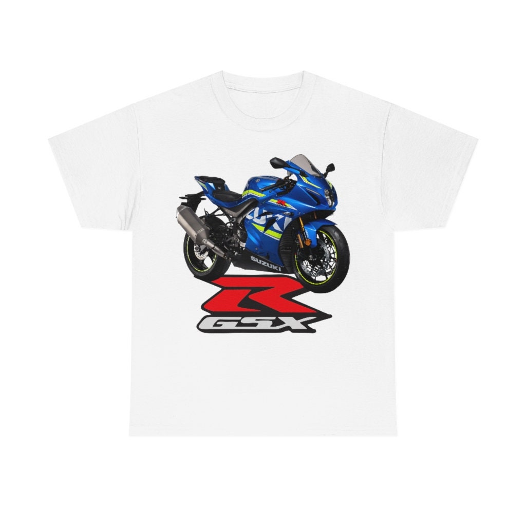 Suzuki GSX-R Unisex Heavy Cotton Motorcycle T Shirt, Printed ...