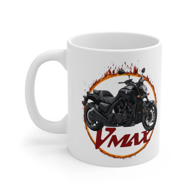 Yamaha Vmax Black Motorcycle Ceramic Coffee Mug 11oz, Printed in USA - Etsy