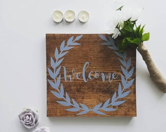 Wood welcome sign | Etsy