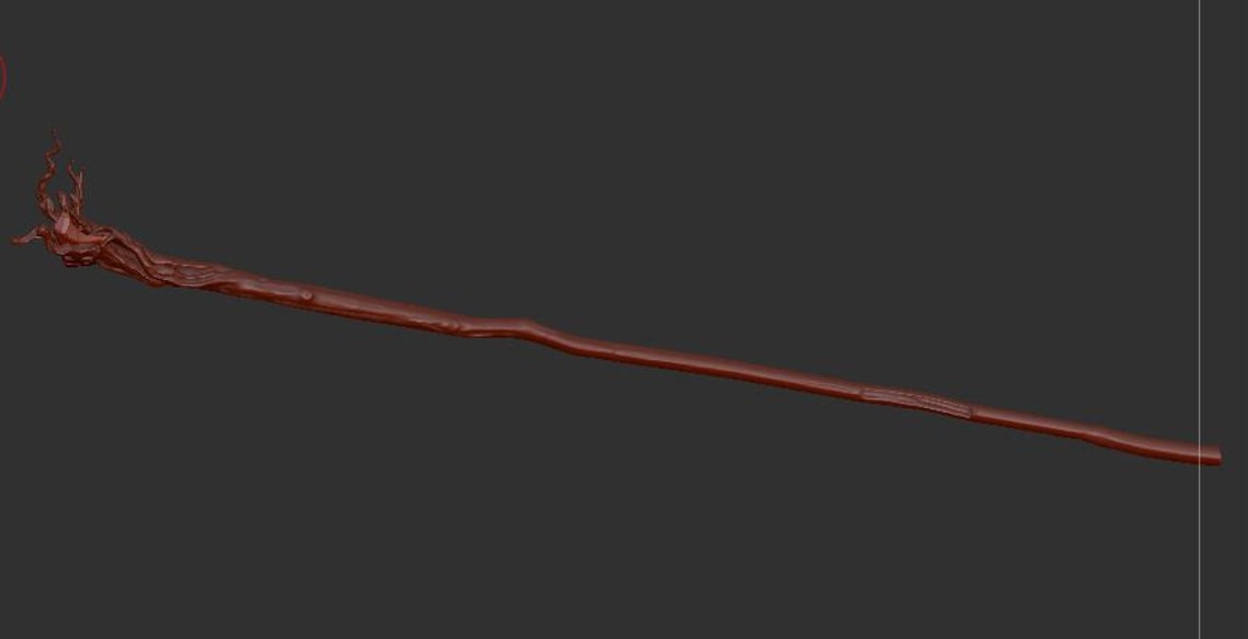 Radagast the Brown Wizards Staff 3d Model | Etsy