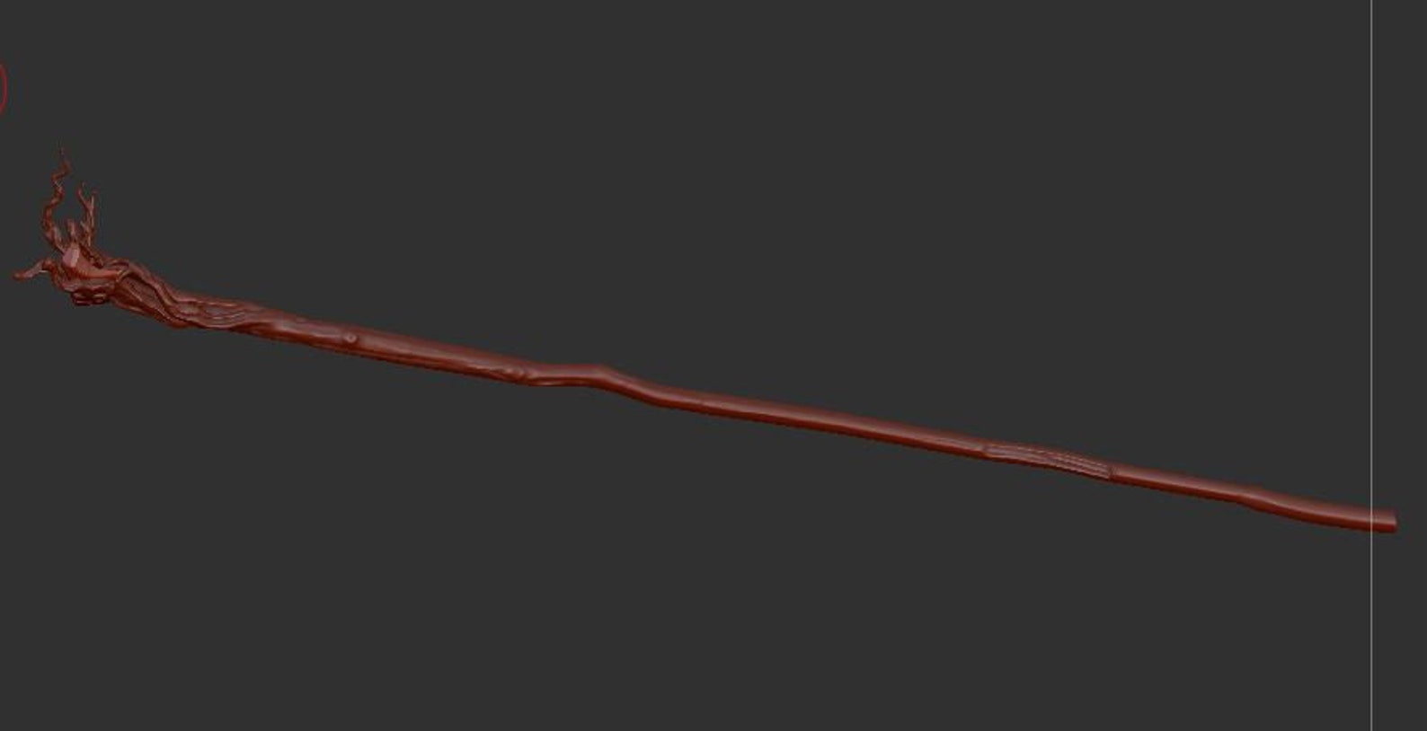 Radagast the Brown Wizards Staff 3d Model - Etsy