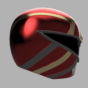 Boom Red Omega Power Ranger 3d Model Helmet - Etsy