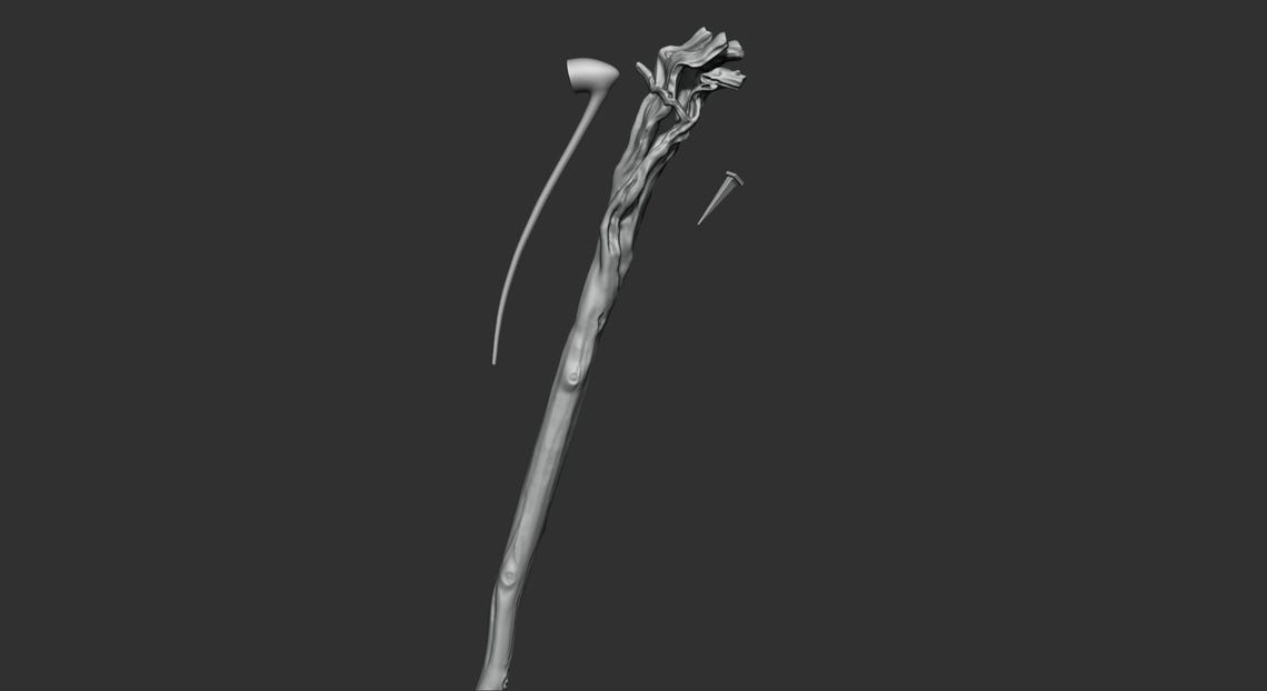 Gandalf Staff From Lotr 3d Model - Etsy