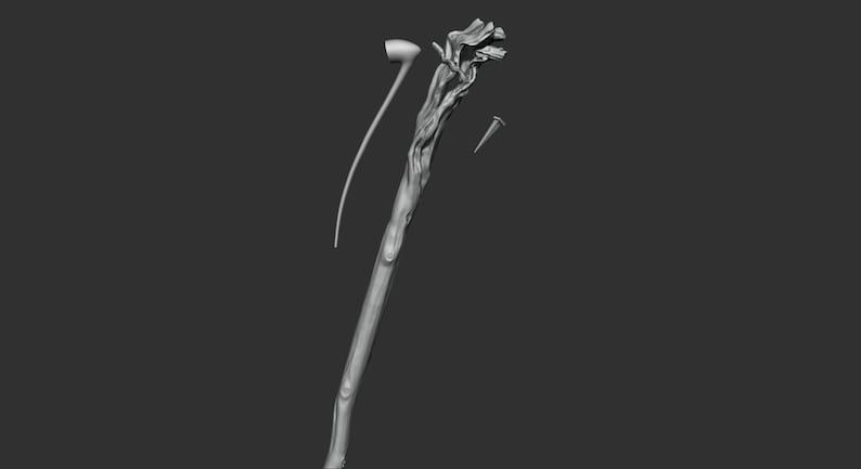 Gandalf Staff From Lotr 3d Model - Etsy