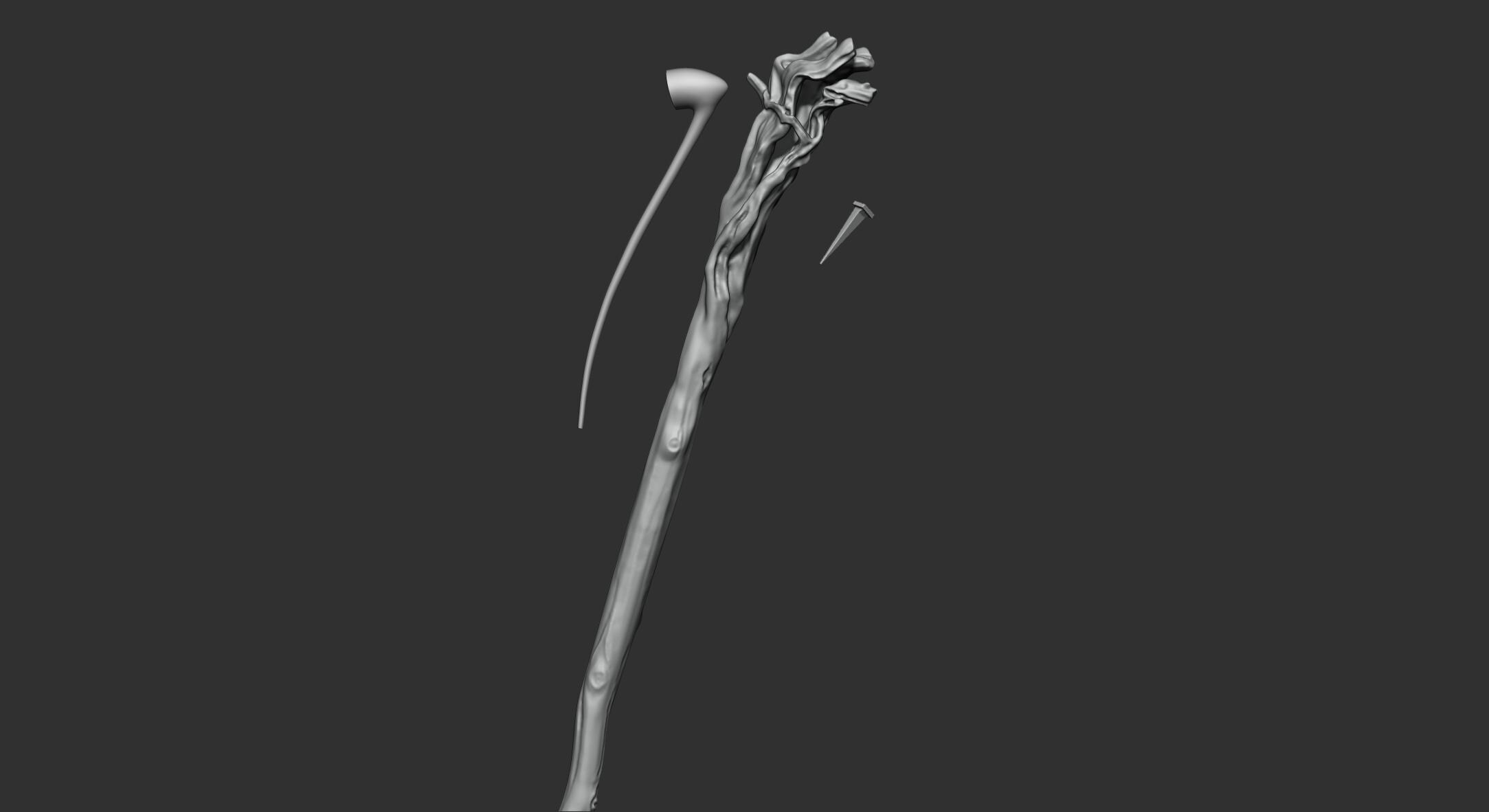 Gandalf Staff From Lotr 3d Model - Etsy