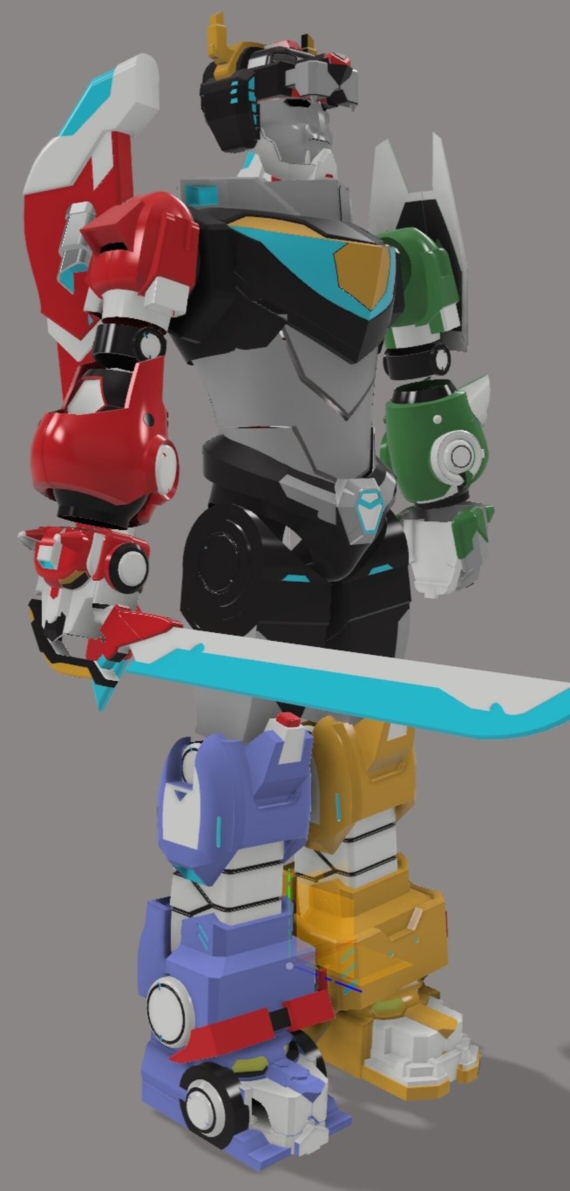 Voltron cosplay full suit 3d model | Etsy