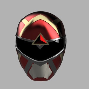Boom Red Omega Power Ranger 3d Model Helmet - Etsy