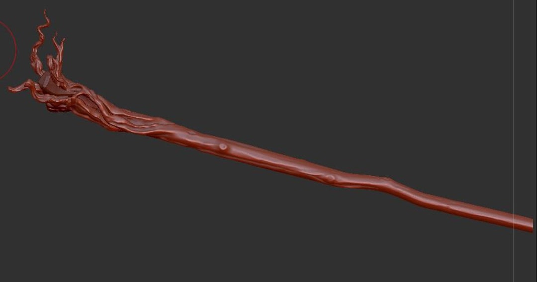 Radagast the Brown Wizards Staff 3d Model - Etsy