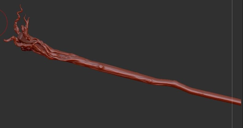 Radagast the Brown Wizards Staff 3d Model - Etsy