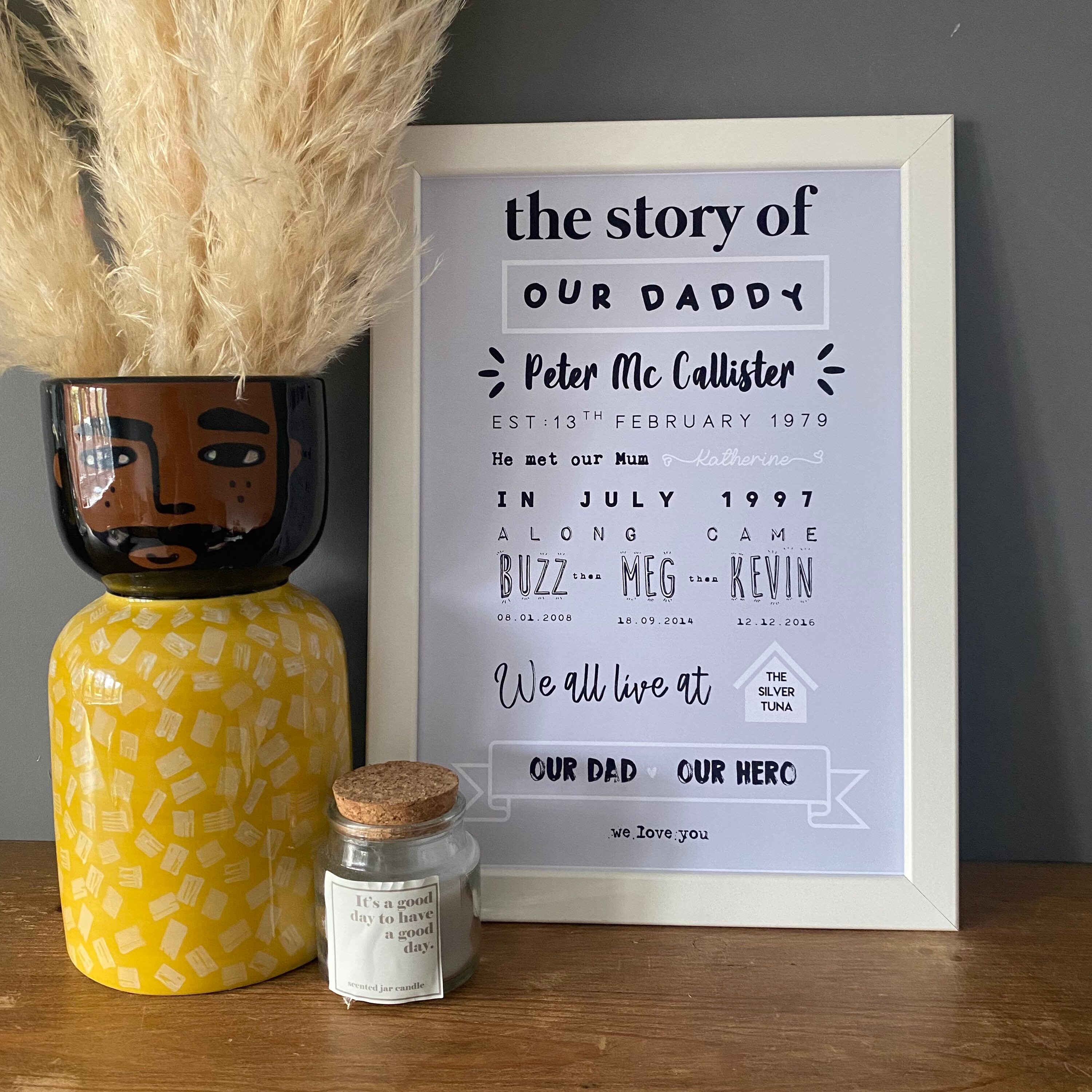 The Story of Dad// Fathers Day Print// Dads Print// Gifts for - Etsy