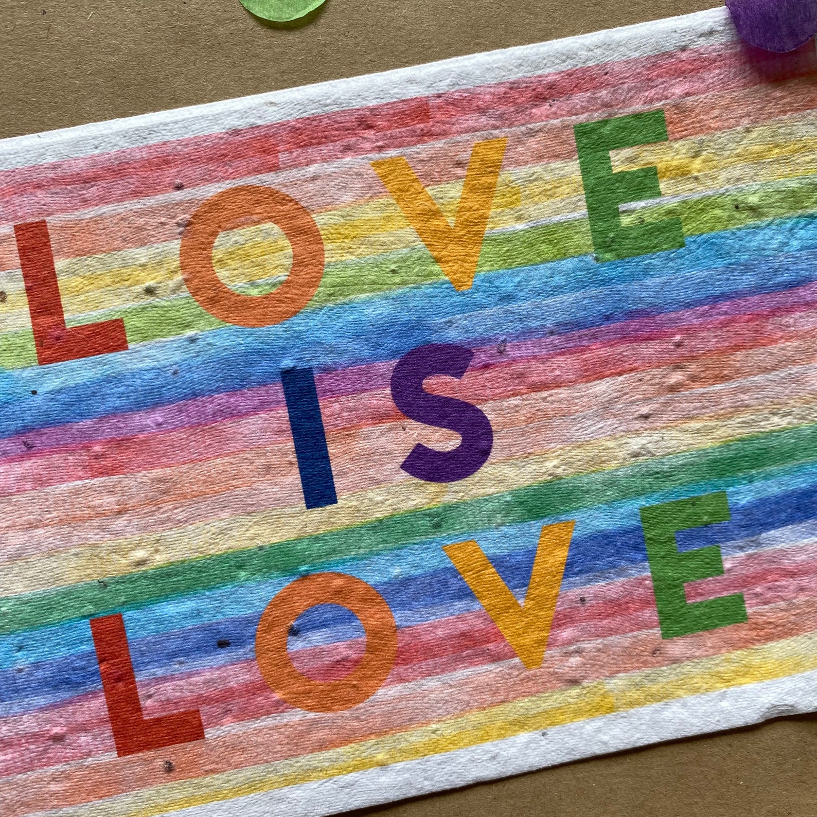 Love is love// pride print // rainbow print// rainbow card// | Etsy