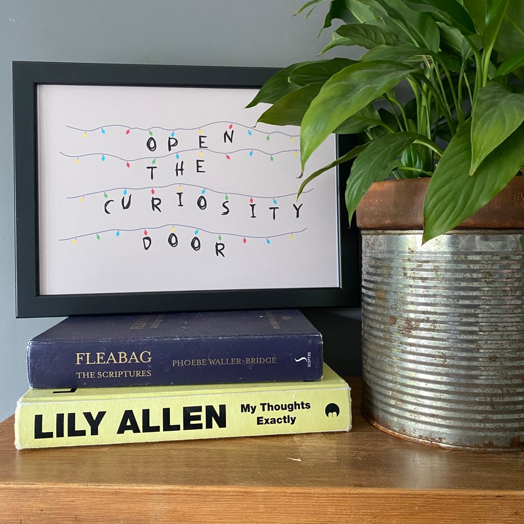 Stranger Things Inspired Light Bulb Print// Personalised Print ...