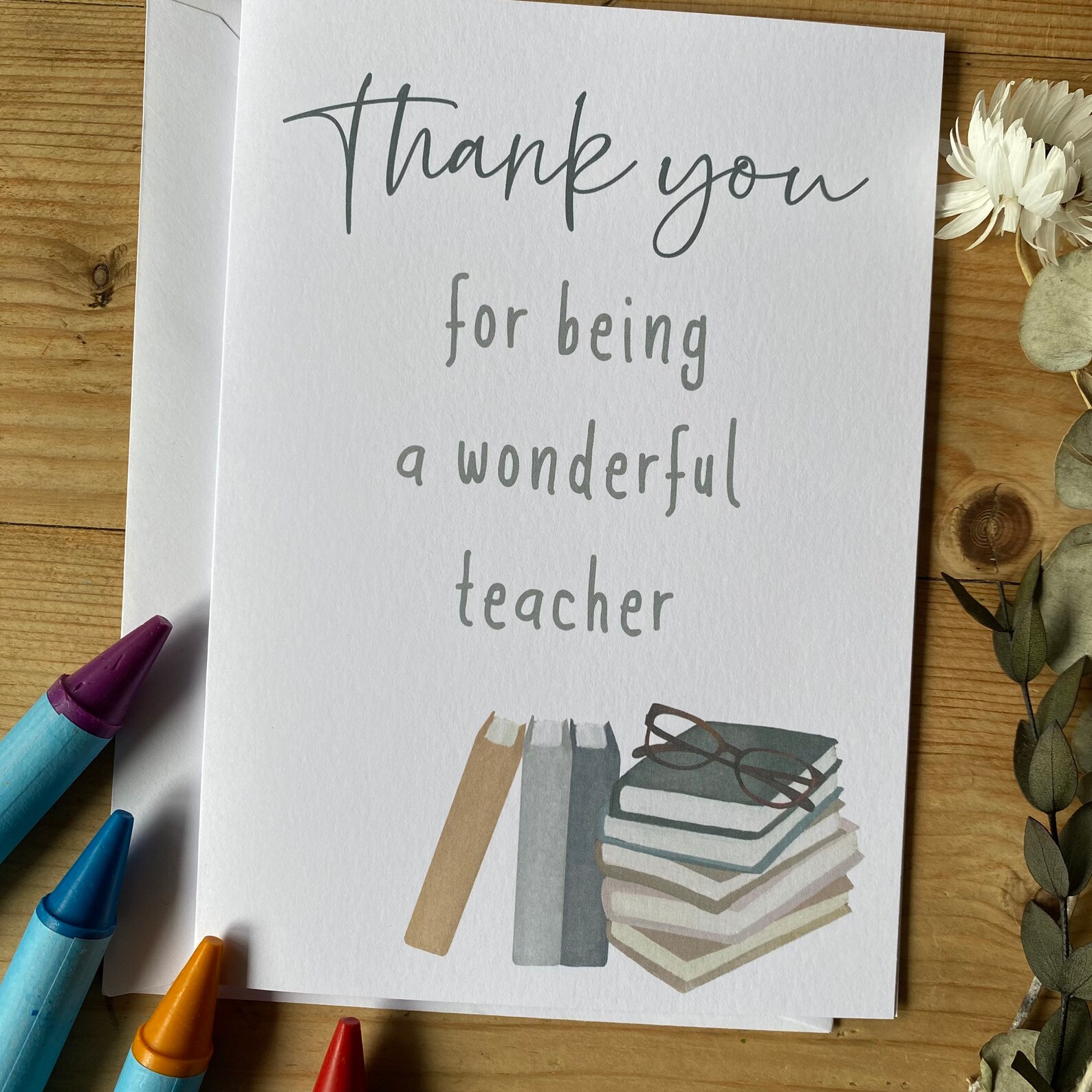 Thank You Teacher// Teacher Card// TA Card// End of Year - Etsy