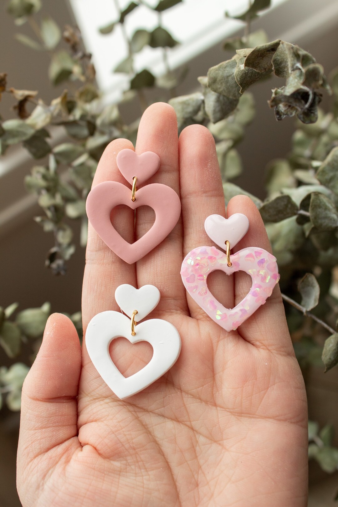 Party Heart Dangles Confetti Sparkle Dangle Earrings - Etsy