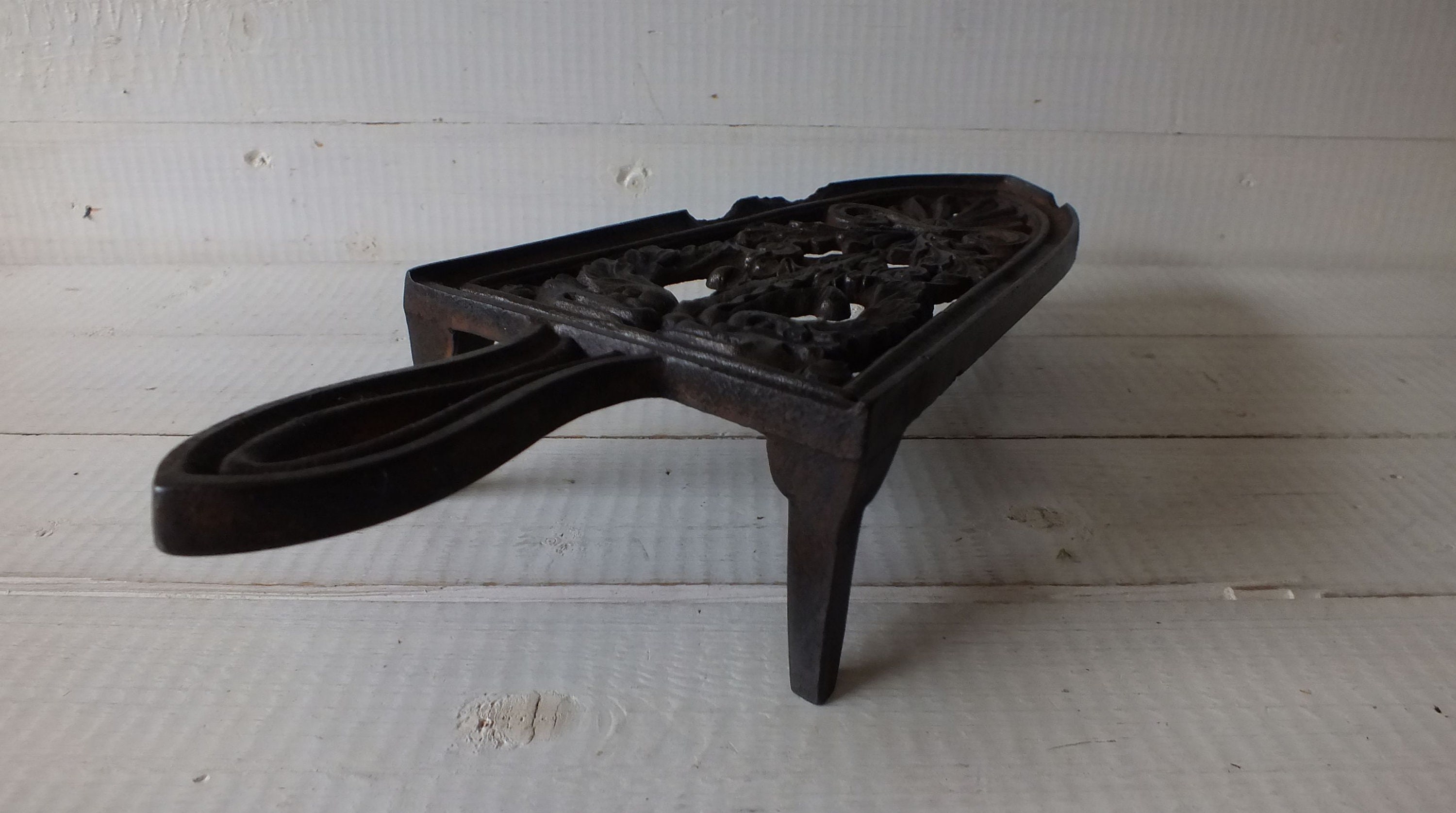 Antique Iron Footed Stand Rest for Ironing Board Cast Iron Stand Cast ...
